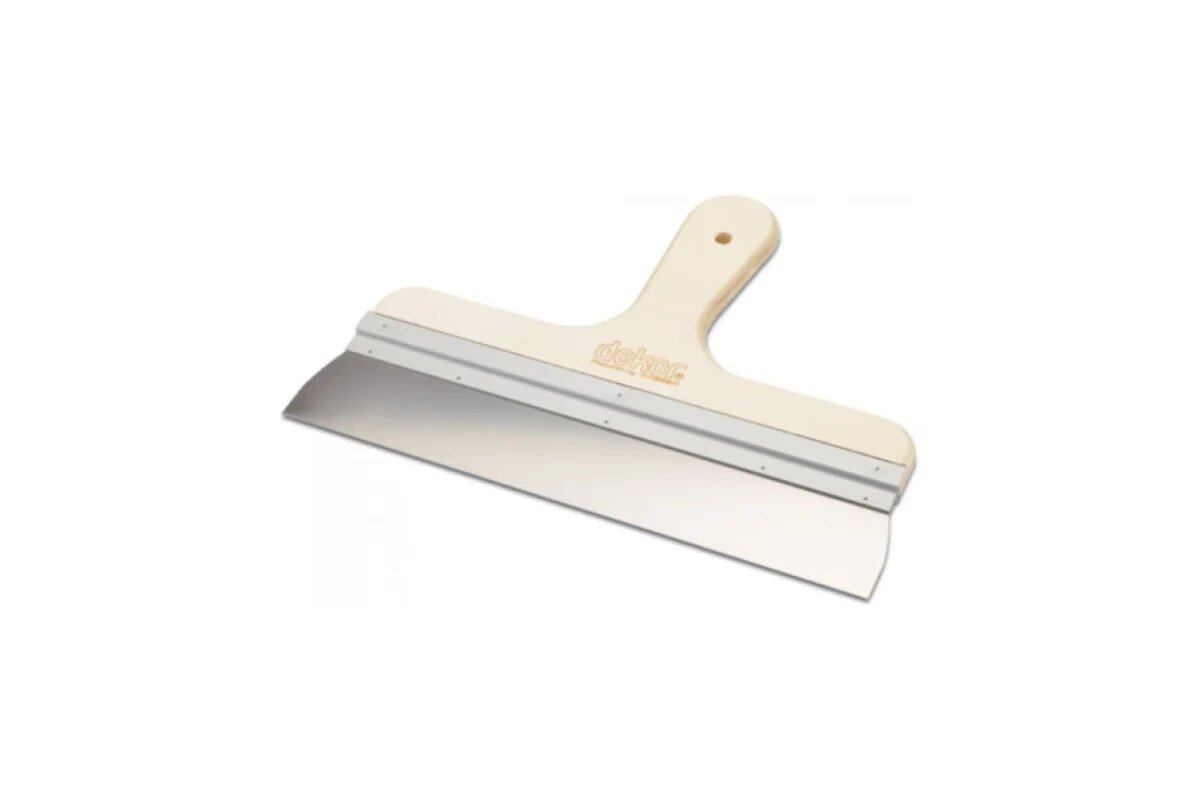 DEKOR HASSAN Шпатель фасадный из нержавеющей стали 400 мм с деревянной ручкой 148