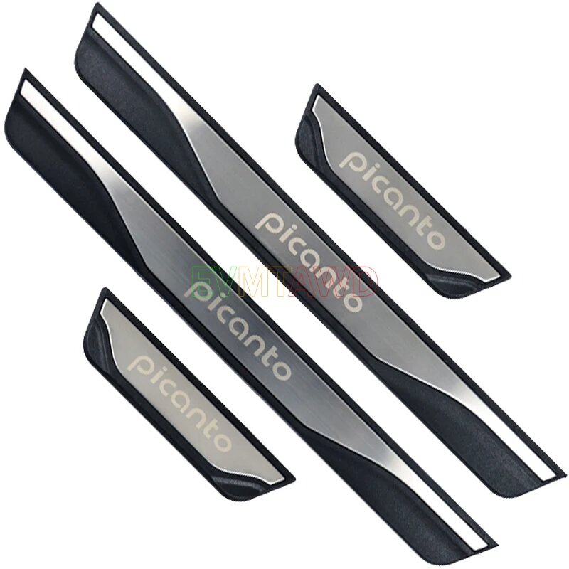 Аксессуар для Kia Picanto 2015-2024 2025 из нержавеющей стали, накладка на порог автомобиля, защита входа, защита педали, накладка, Стайлинг