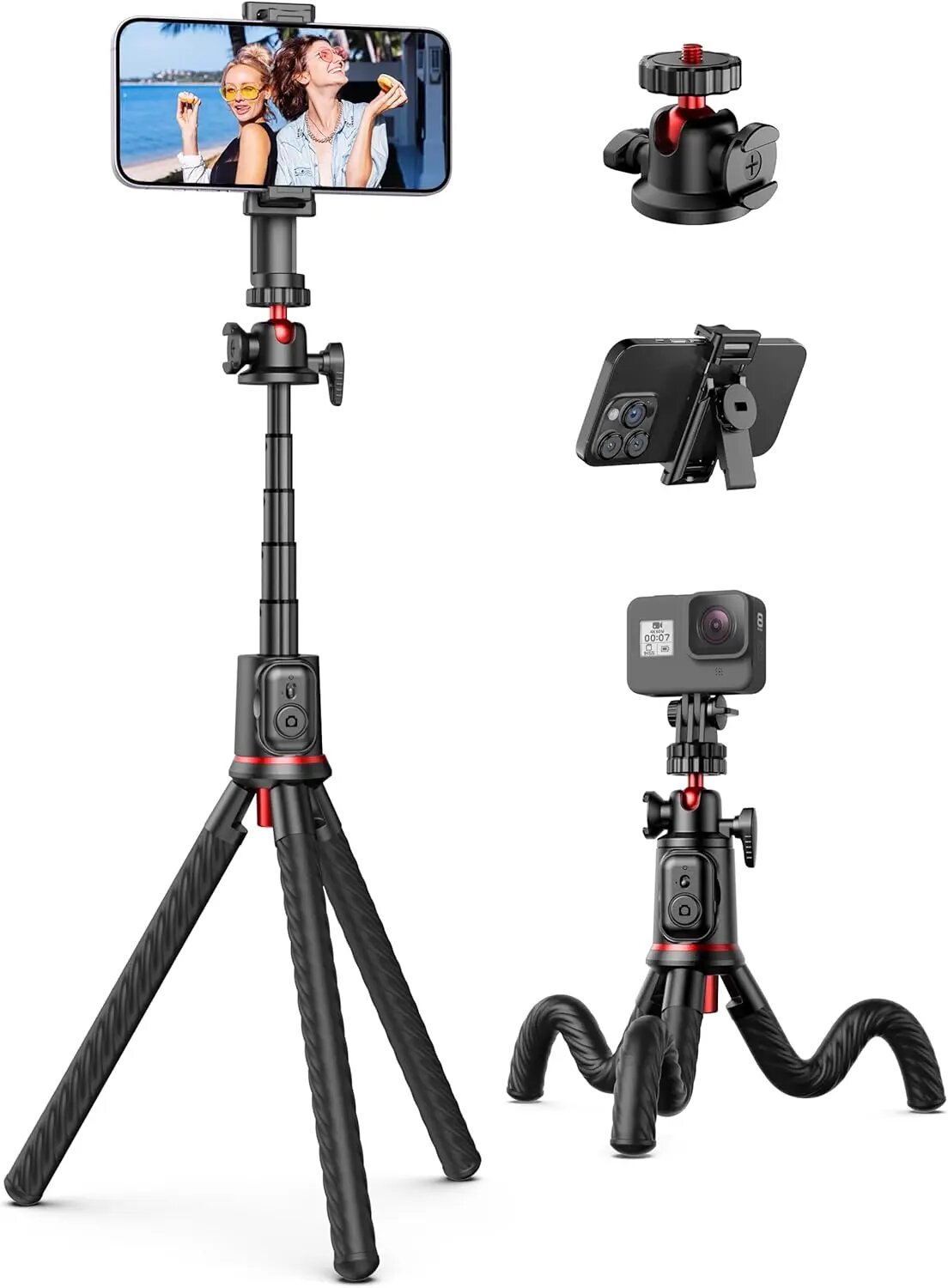 Selfieshow Гибкая селфи-палка алюминиевая