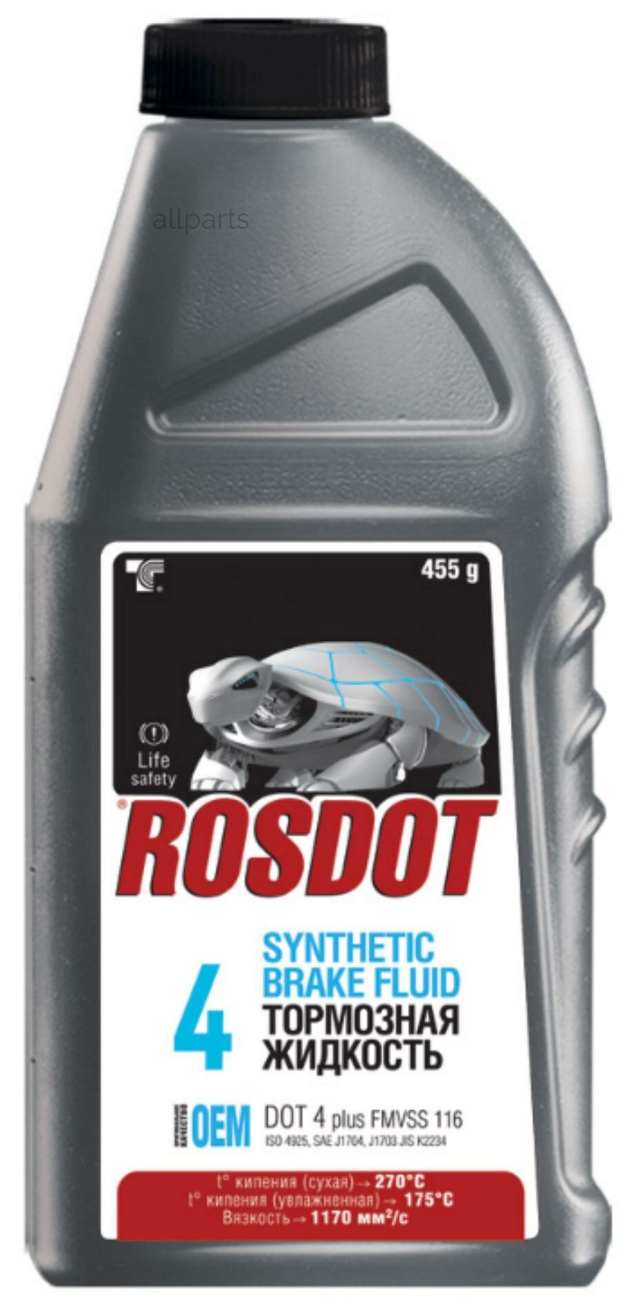 ROSDOT 430101Н02 Жидкость тормозная DOT4 455 г 430101H02 ROSDOT 430101н02