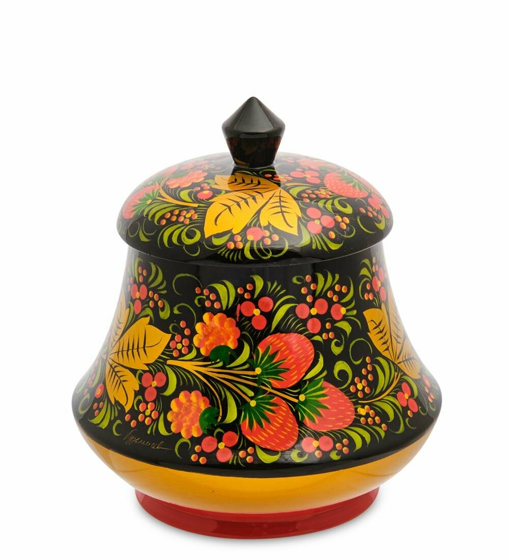 Чайница 140*130 (Хохлома) A1916979 разностор, Дерево