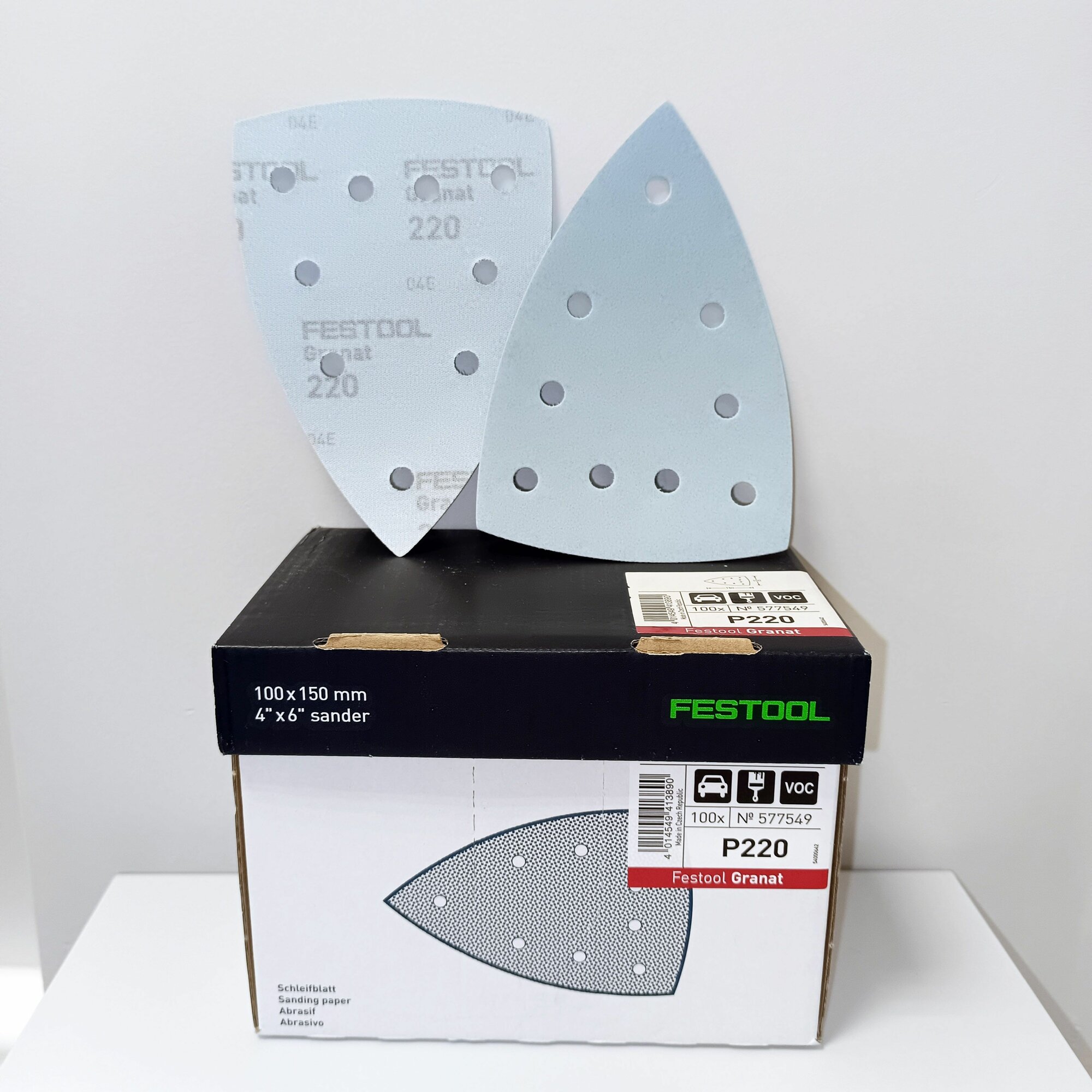 Шлифовальные листы Festool Granat P 220, компл. из 10 шт. STF DELTA/9 577549