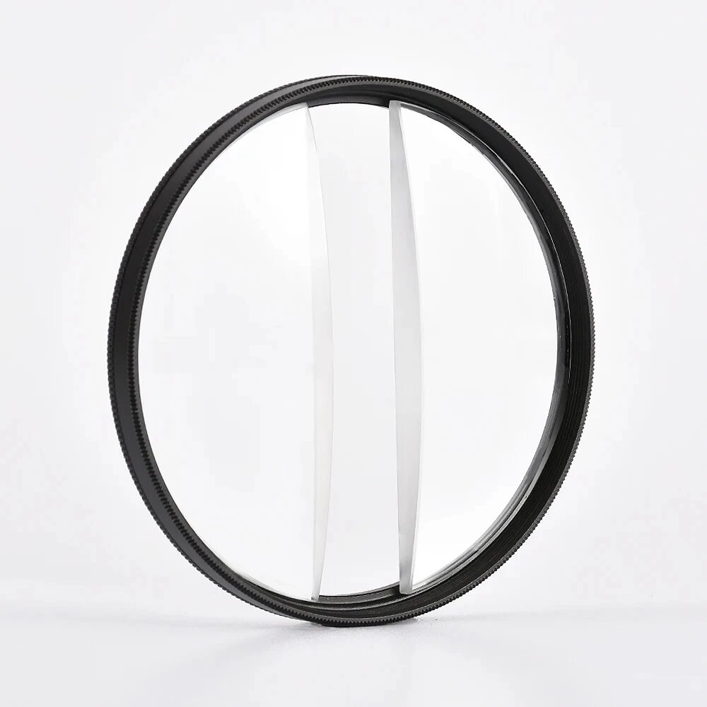 77 мм фильтр для камеры с двойным эффектом размытия, фильтр для зеркального фотоаппарата со специальным эффектом, двойной полулунный переменный призматический объектив, 82 мм