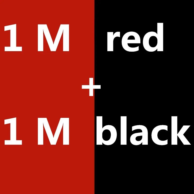 Термостойкий силиконовый провод Diligent ant 2 м 12 AWG 13AWG, Red and black