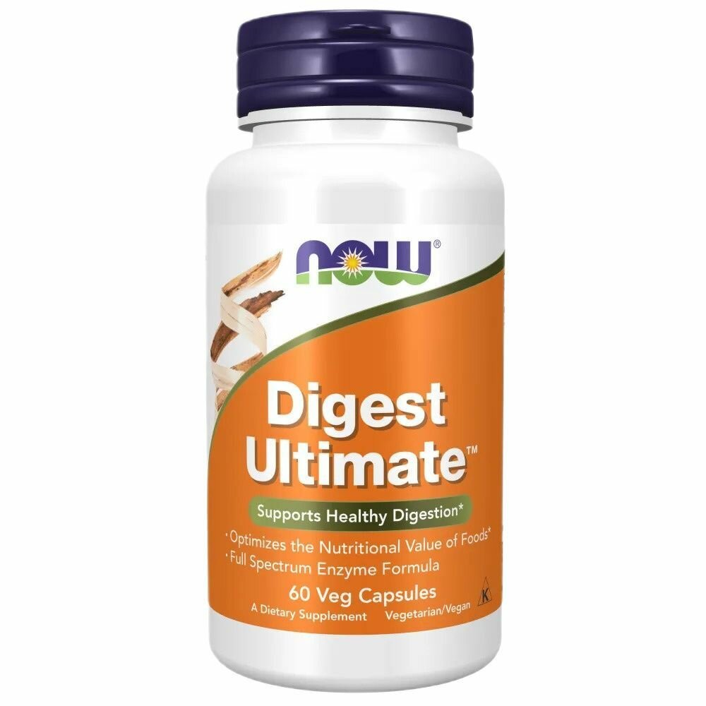 NOW Digest Ultimate, пищеварительные ферменты, 60 капсул