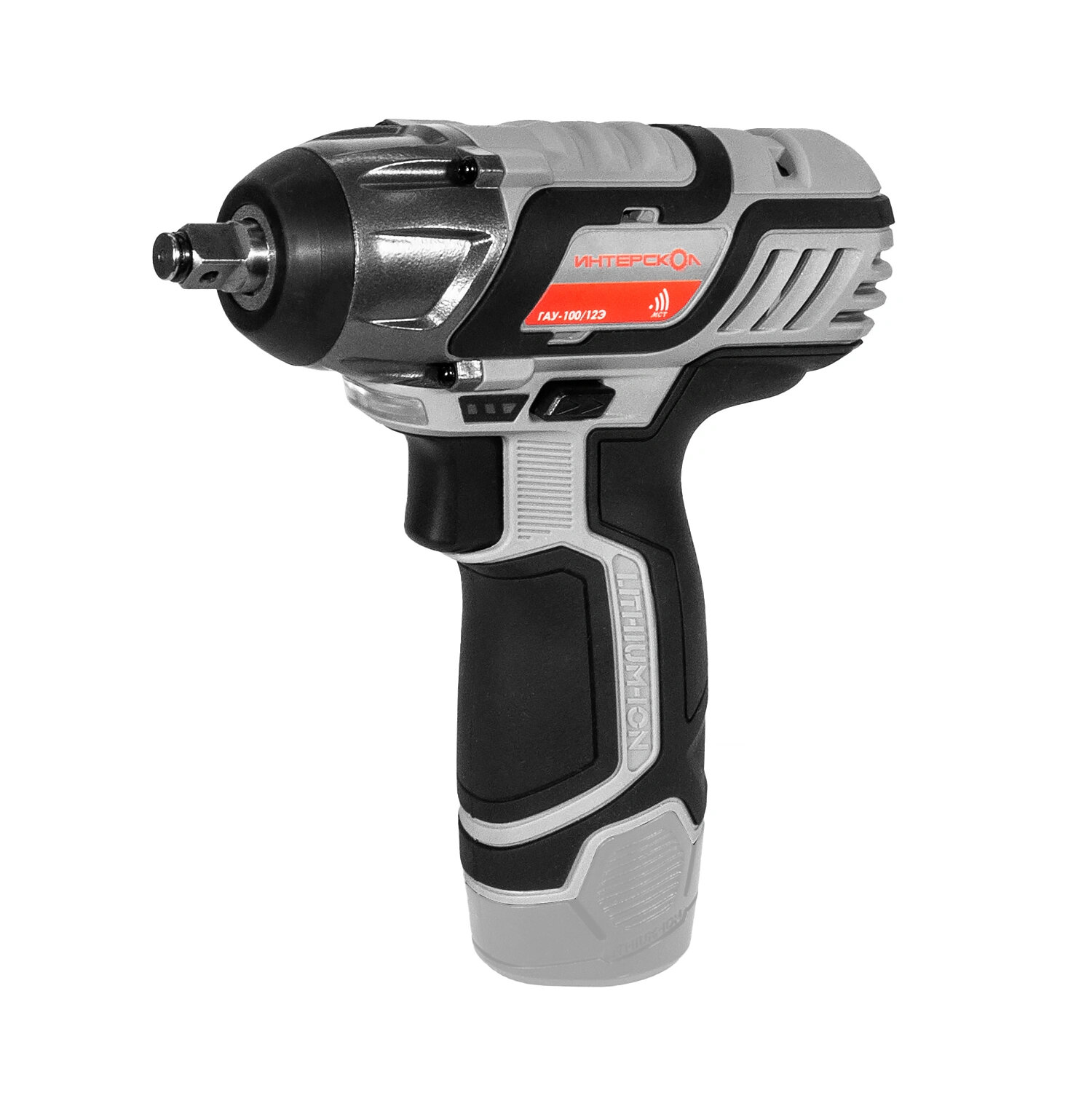 Аккумуляторный ударный гайковерт ИНТЕРСКОЛ ГАУ-100/12Э (картон, без аккум. и ЗУ)