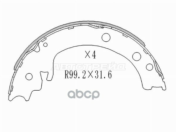 Колодки тормозные барабанные Suzuki Grand Vitara 05-16 Sat арт. ST-54600-77K00