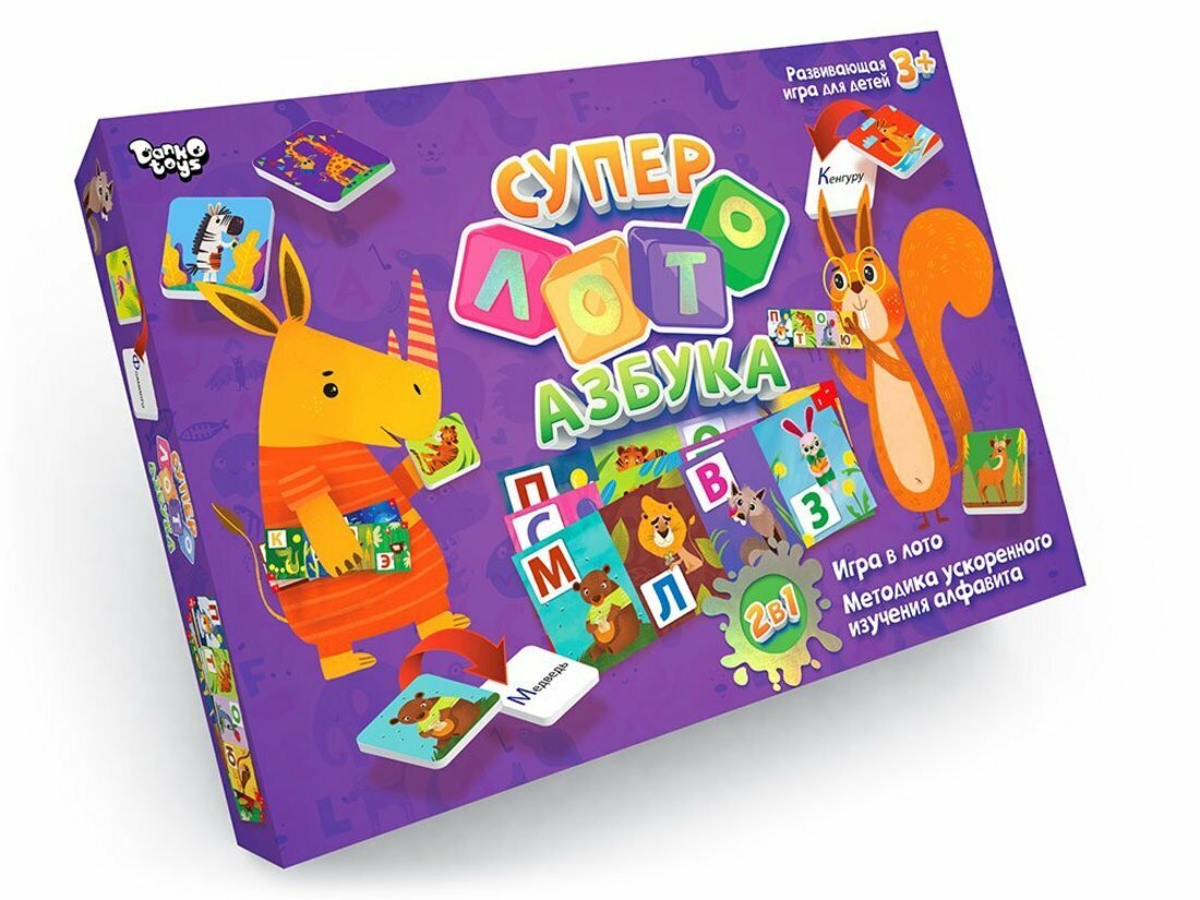 Лото Danko Toys развивающее, Супер Азбука (СЛА-01)