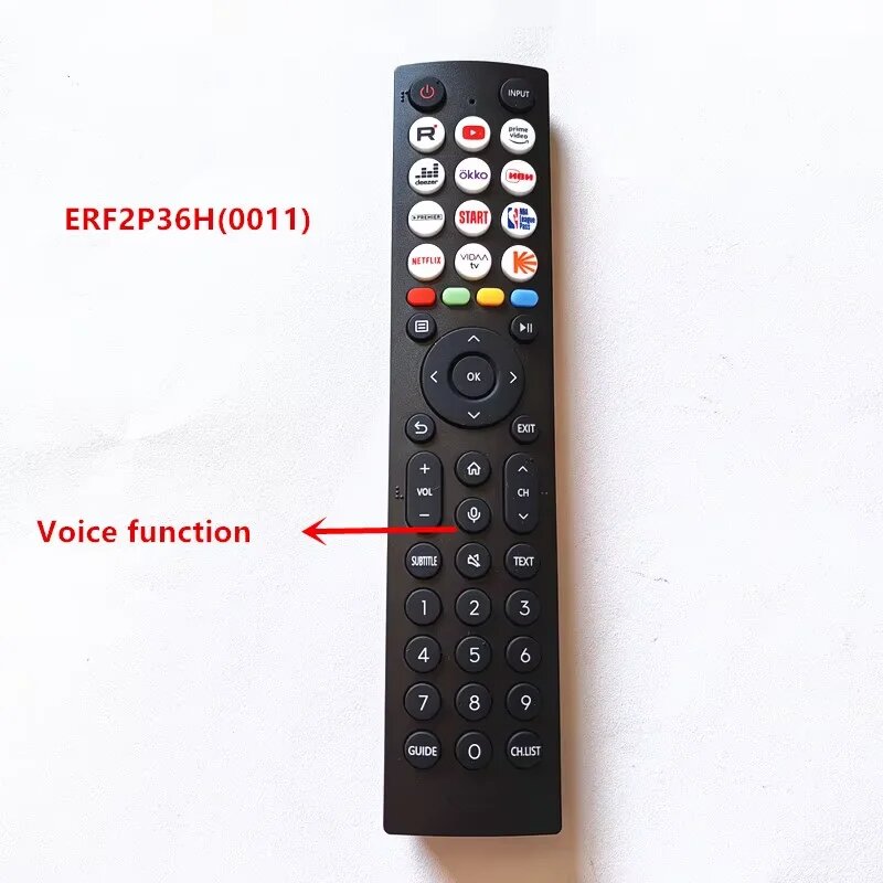 65u6hqподходит для пульта дистанционного управления Hisense TV с функцией Bluetooth, f676736 H (0011)