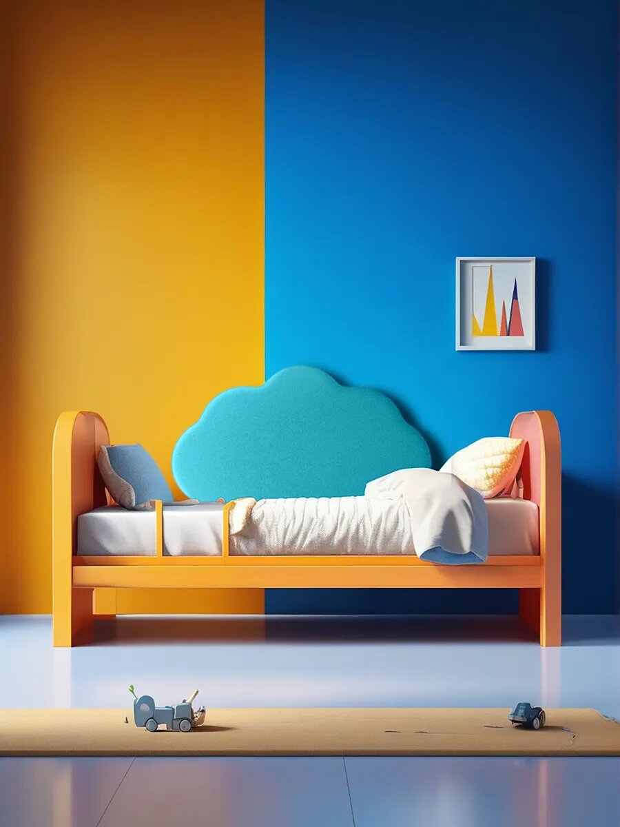 Мягкая стеновая панель 100х53 см, 1 шт бирюза