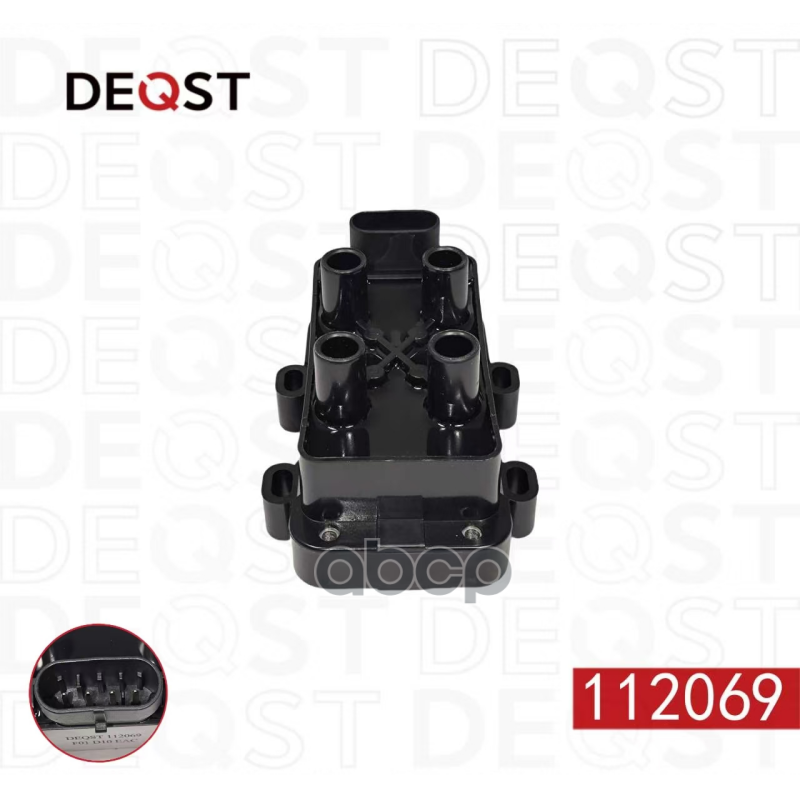 Катушка зажигания RENAULT SYMBOL I (LB0/1/2) Седан 01.00-12.08 1 4 DEQST арт. 112069