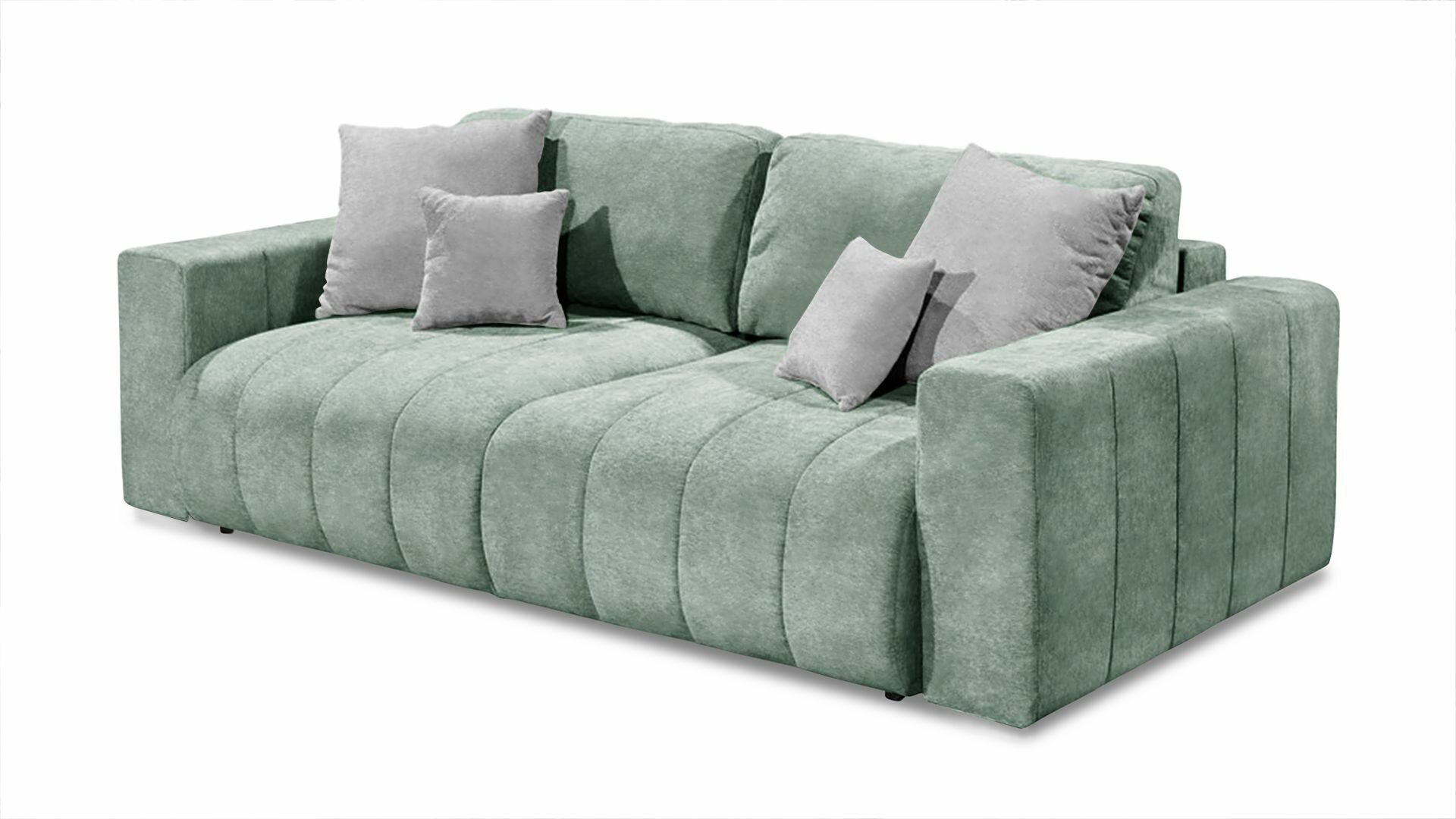 Прямой диван Черед, обивка велюр Vivaldi 10