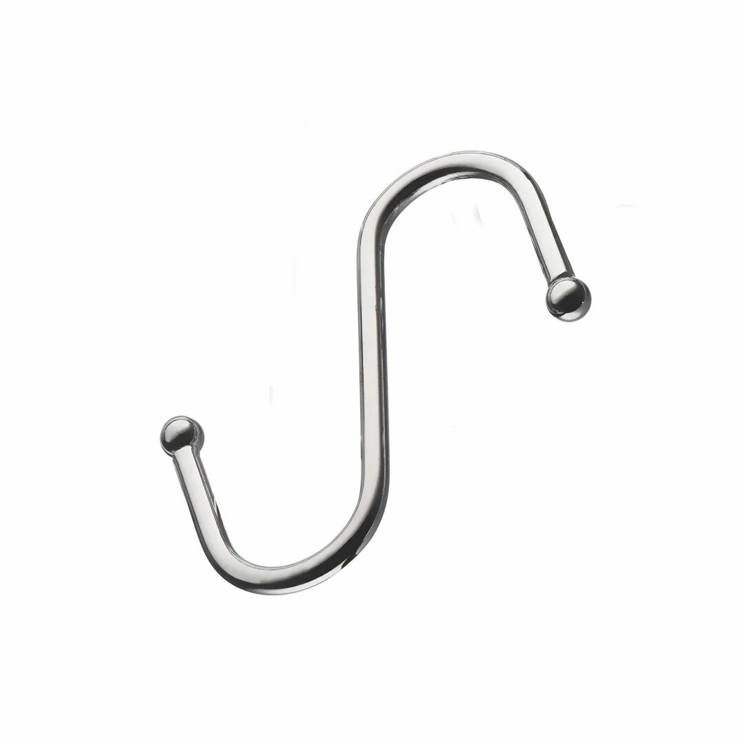 Крючок на рейлинг 16мм хромированный "МастерБолтиков" (5 шт)