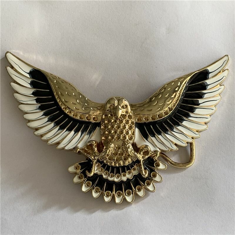 Пряжка для ремня 40 мм. Золотой орел. Бляха на ремень мужской металлическая