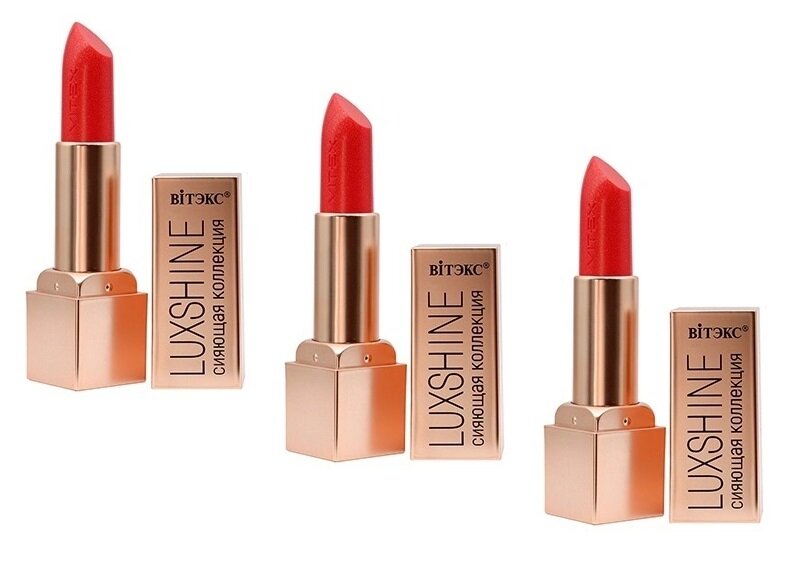 Помада-Блеск Витэкс Luxshow Luxshine, тон 5 Ягодная Феерия, 3 шт