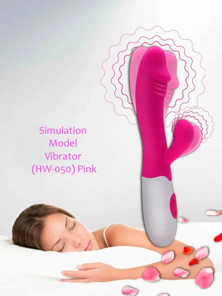 Вибратор кролик Simulation Model Vibrator (HW-050) Pink