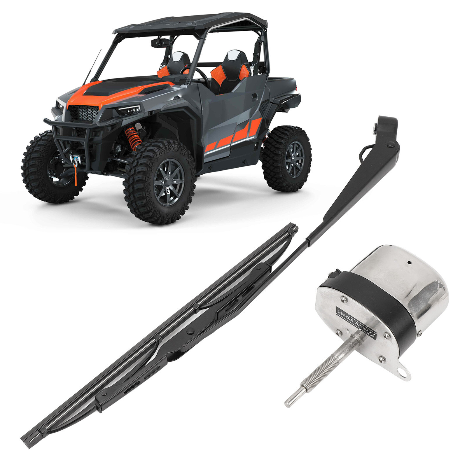 12 В 105° вращающийся мотор стеклоочистителя ветрового стекла комплект универсальный электрический мотор стеклоочистителя комплект для трактора рыболовная лодка квадроцикл UTV