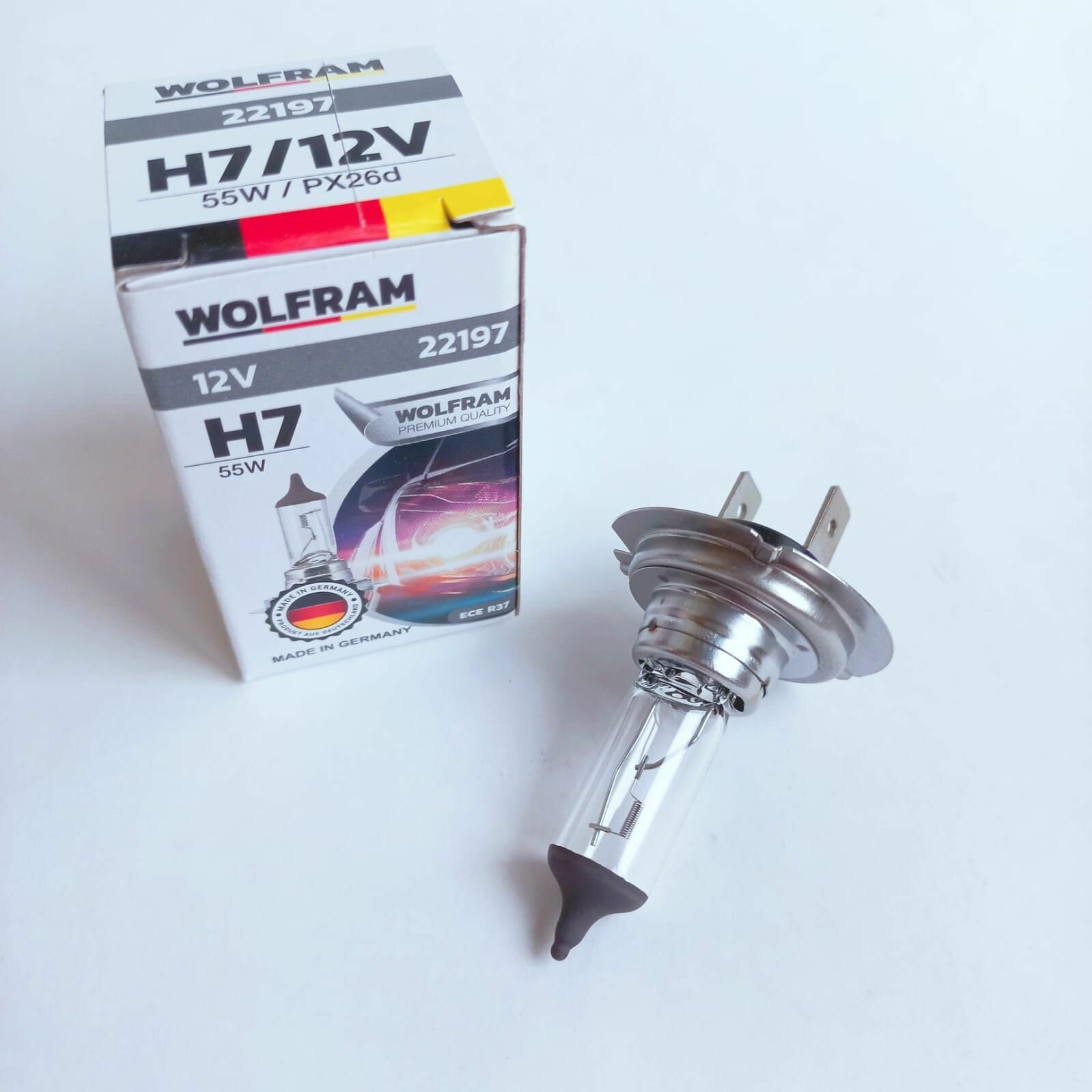 Лампа Галогеновая, ближний/дальний свет,12V, H7, 55W PX26d WOLFRAM HALOGEN BULB