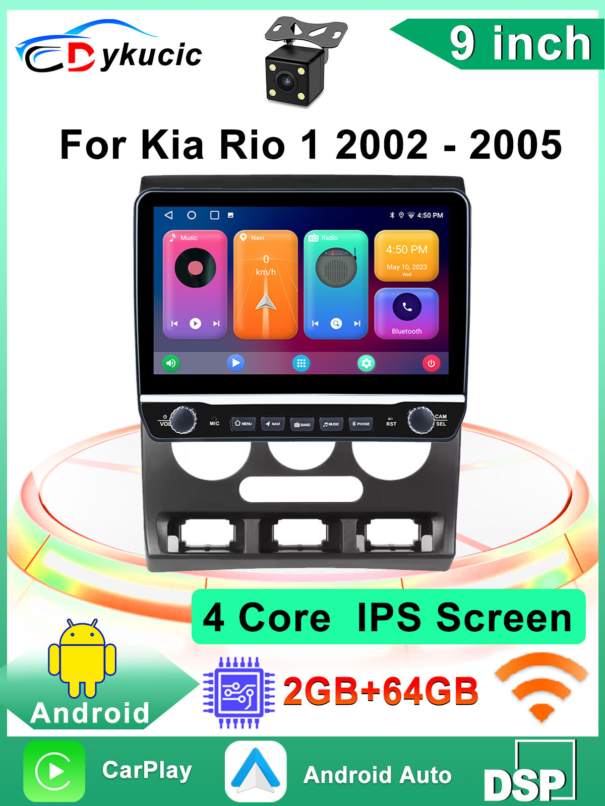 Магнитола для Kia Rio 1 2002-2005