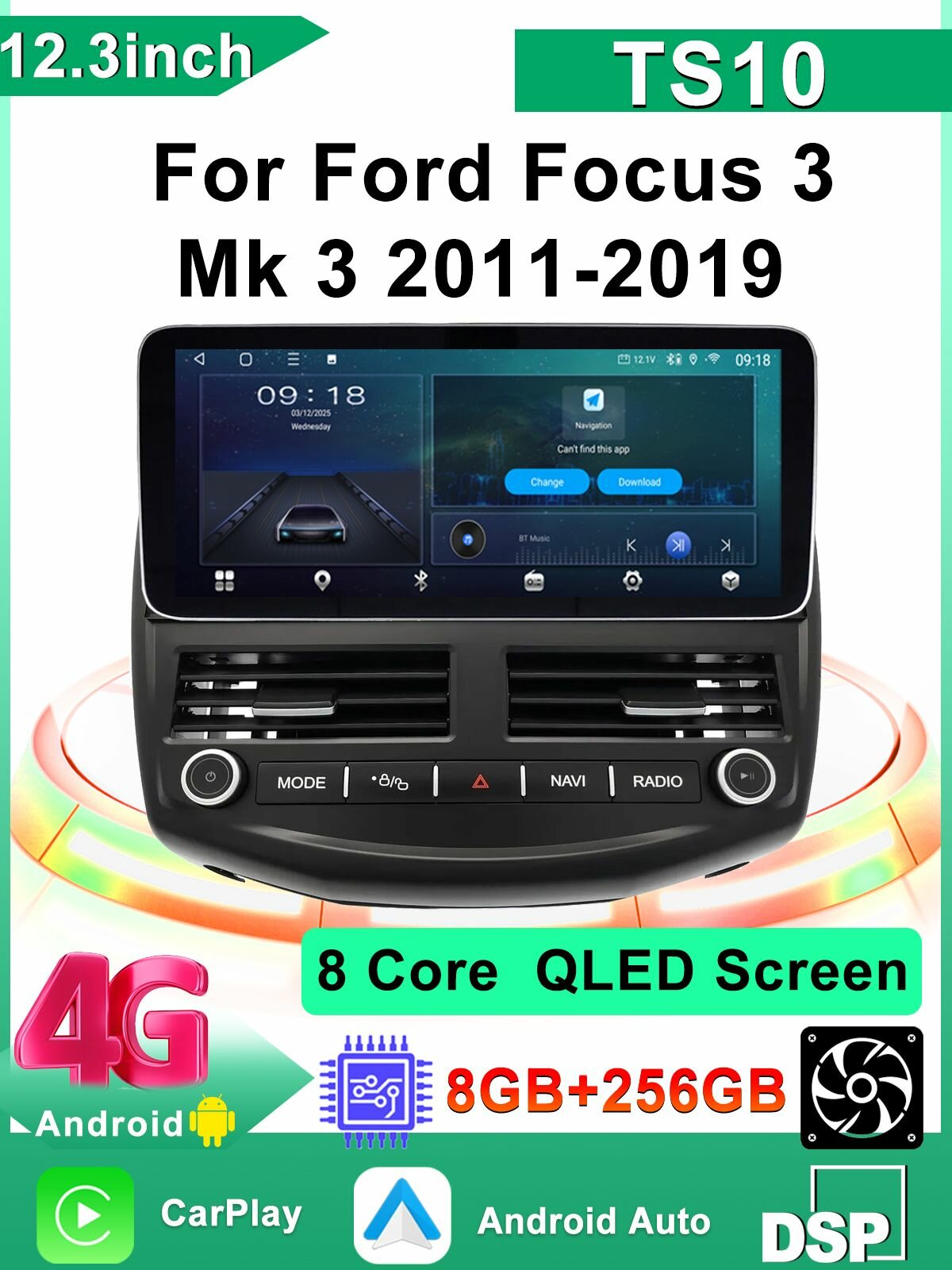 Магнитола для Ford Focus 3 Mk 3 2011-2019