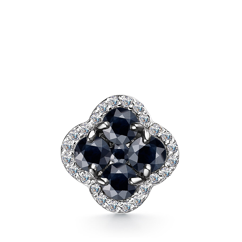 Подвеска, красное золото, 585 проба, сапфир