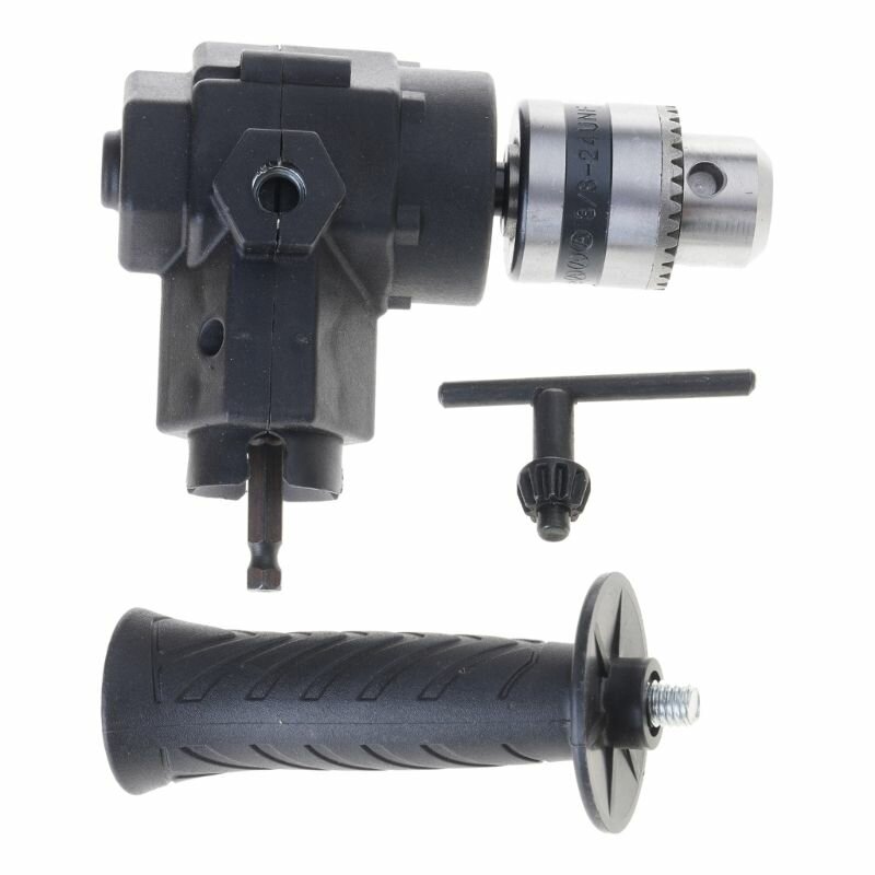 Ручная электрическая дрель с угловым устройством на 90 градусов