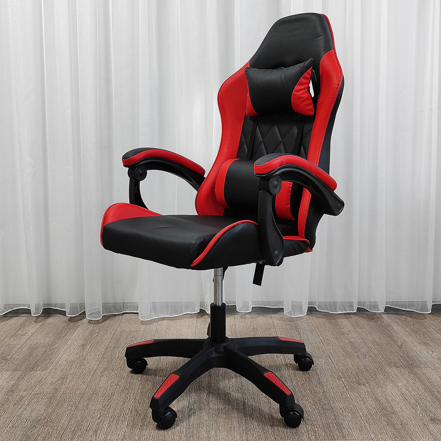 Кресло компьютерное игровое, геймерское, до 150 кг, цвет красный