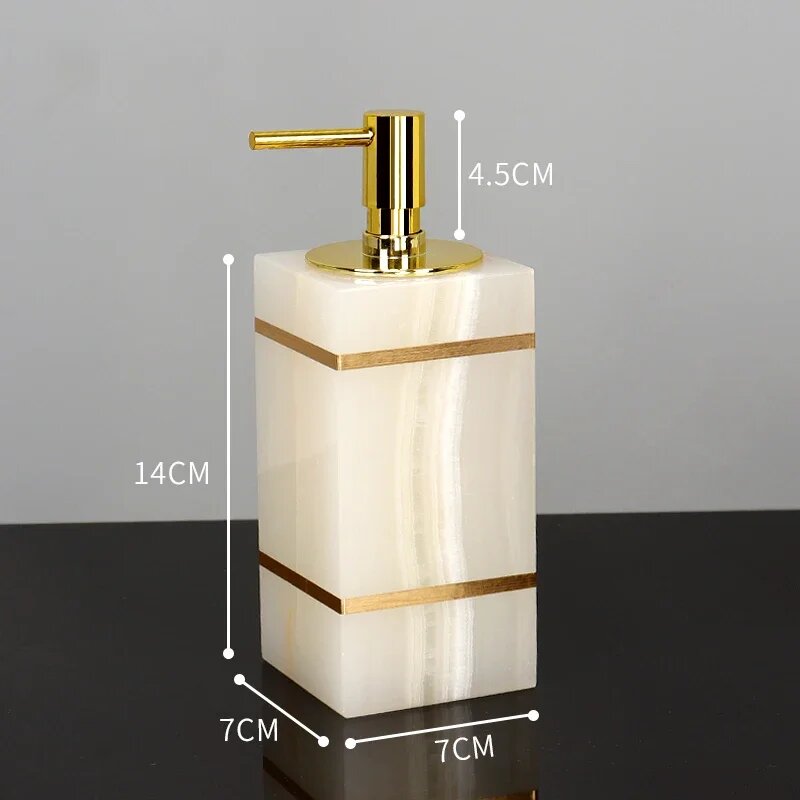 Набор аксессуаров для ванной комнаты из мрамора, Soap dispenser A