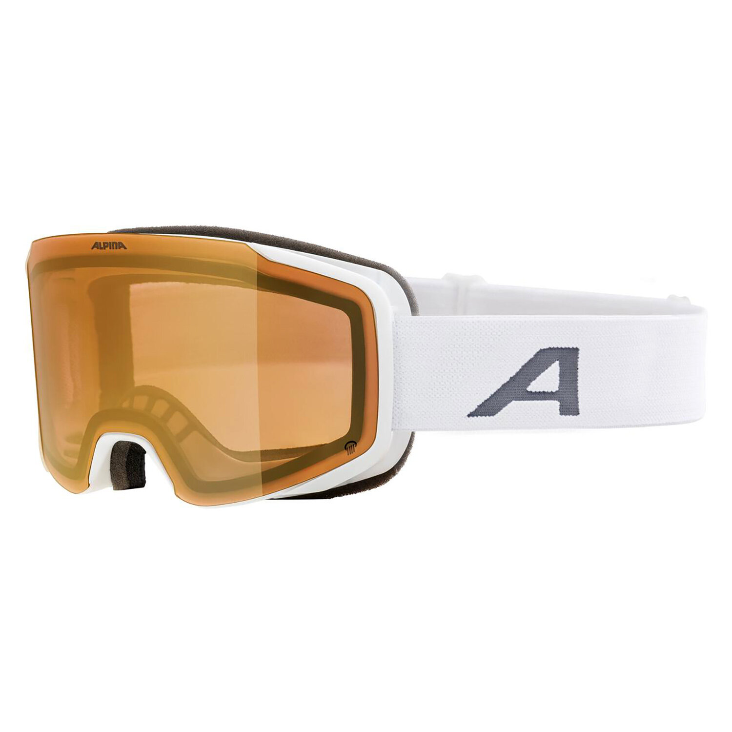 Маска горнолыжная ALPINA Taos Q White Matt/Q Gold S2 (US: M)