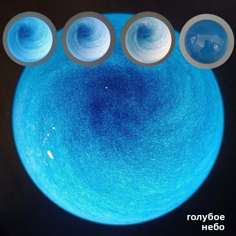 Свет звездного неба, закат, стеклянный ночник, ночник мечты, прикроватный светильникТри цветалучи. USB，синий