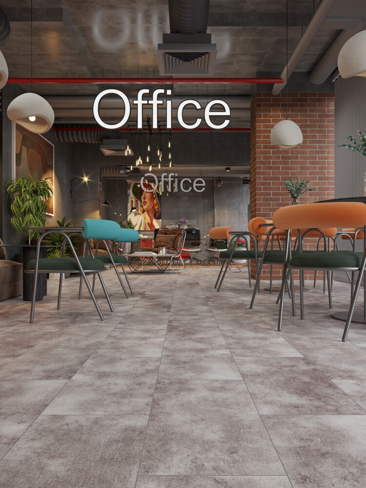 Виниловая плитка SPC CronaFloor Stone Торнадо Дымчатый BD-1790-10 (в уп. 10 шт./1.8 м2)