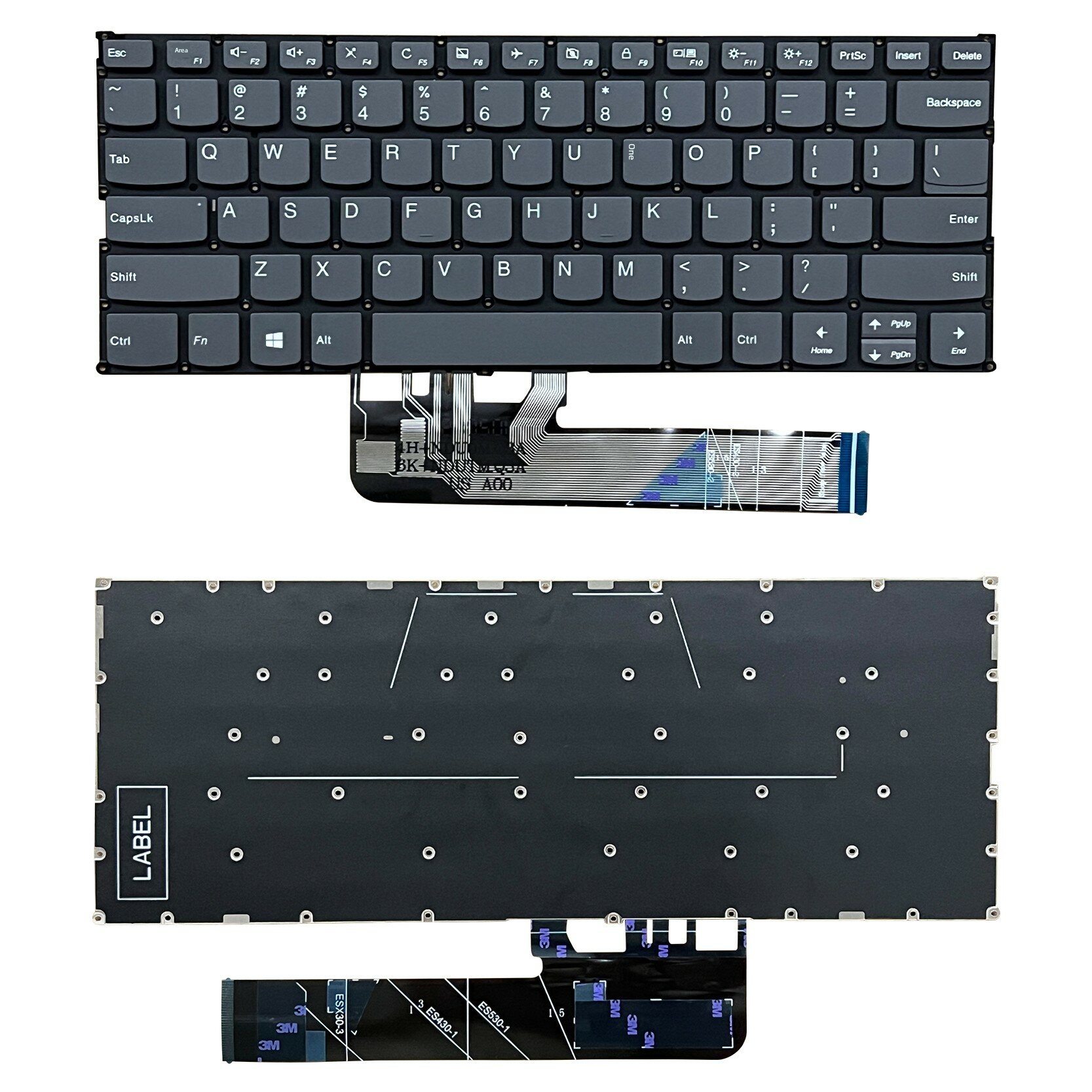 Подходит для клавиатуры Lenovo ThinkBook 14S-IML ARE Zhaoyang K4-IML ARE Wei 6pro 14IML Серая клавиатура с одной