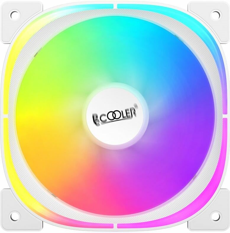 Вентилятор PCCooler EF120 ARGB W 120x120x25мм (4pin PWM + 3pin ARGB, 600-1500 об/мин) Retail
