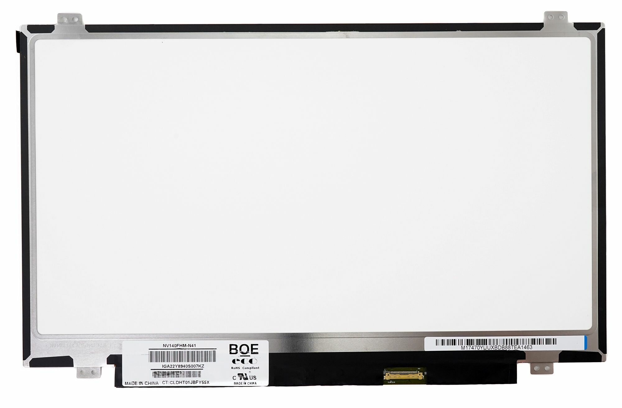 Матрица совместимая с NV140FHM-N41, 30 Pin eDP, 1920x1080, ADS, уши верх-низ