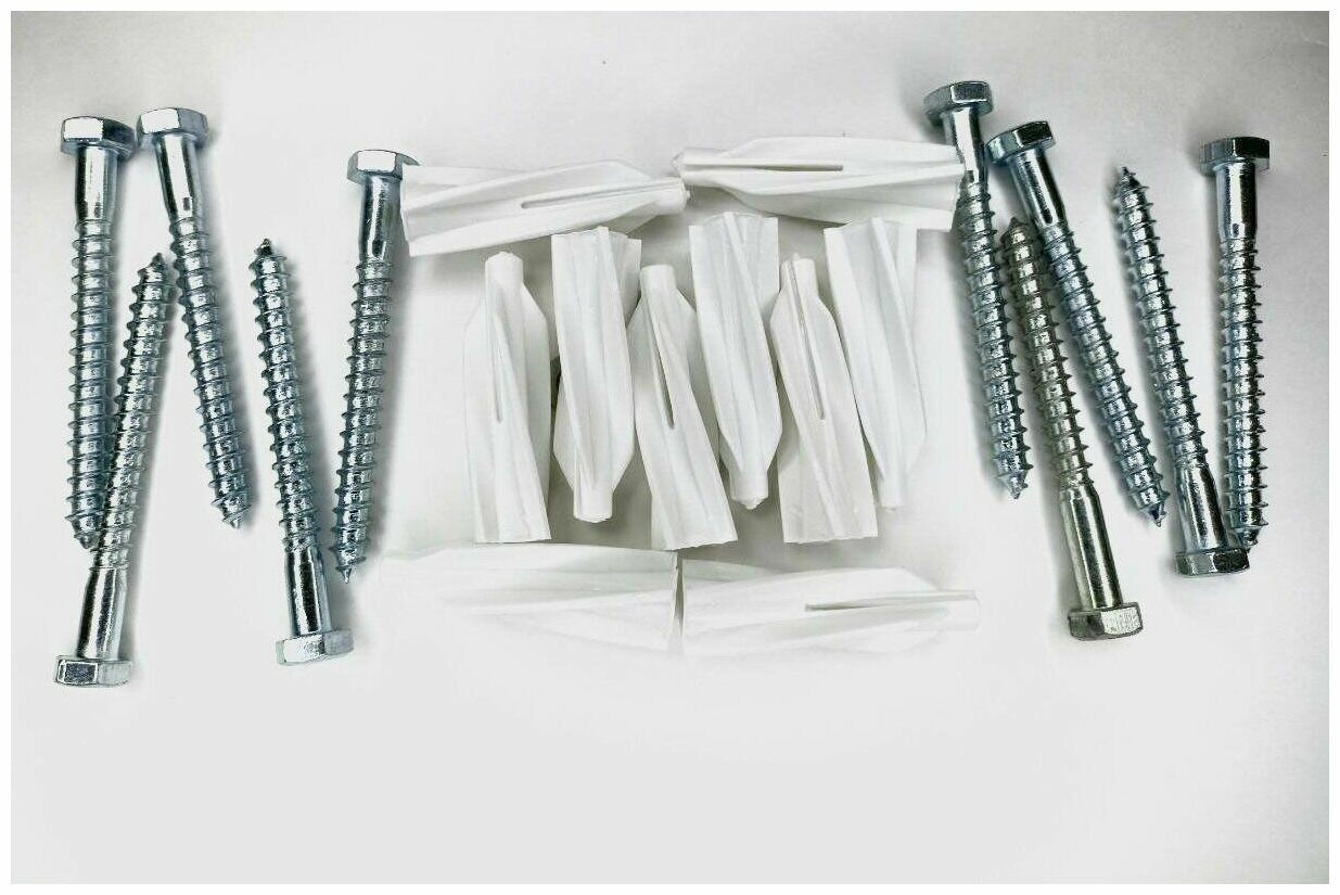 Набор дюбель винтовой 8х55 с глухарем