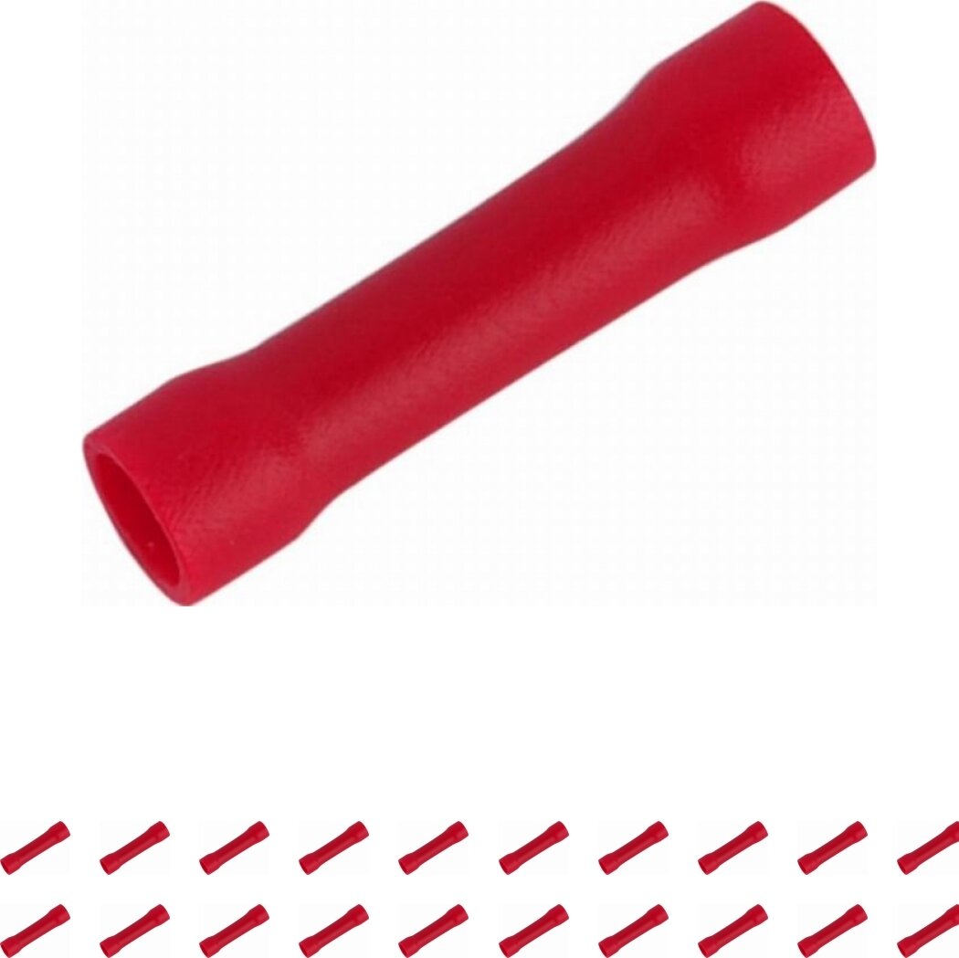 Гильза Rexant 6-10мм2 латунная изолированная соединительная (комплект из 20 шт.)