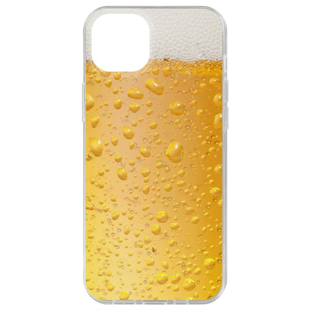 Чехол-накладка Krutoff Clear Case Пенное для iPhone 15 Plus, с рисунком, термопластичный полиуретан (TPU)