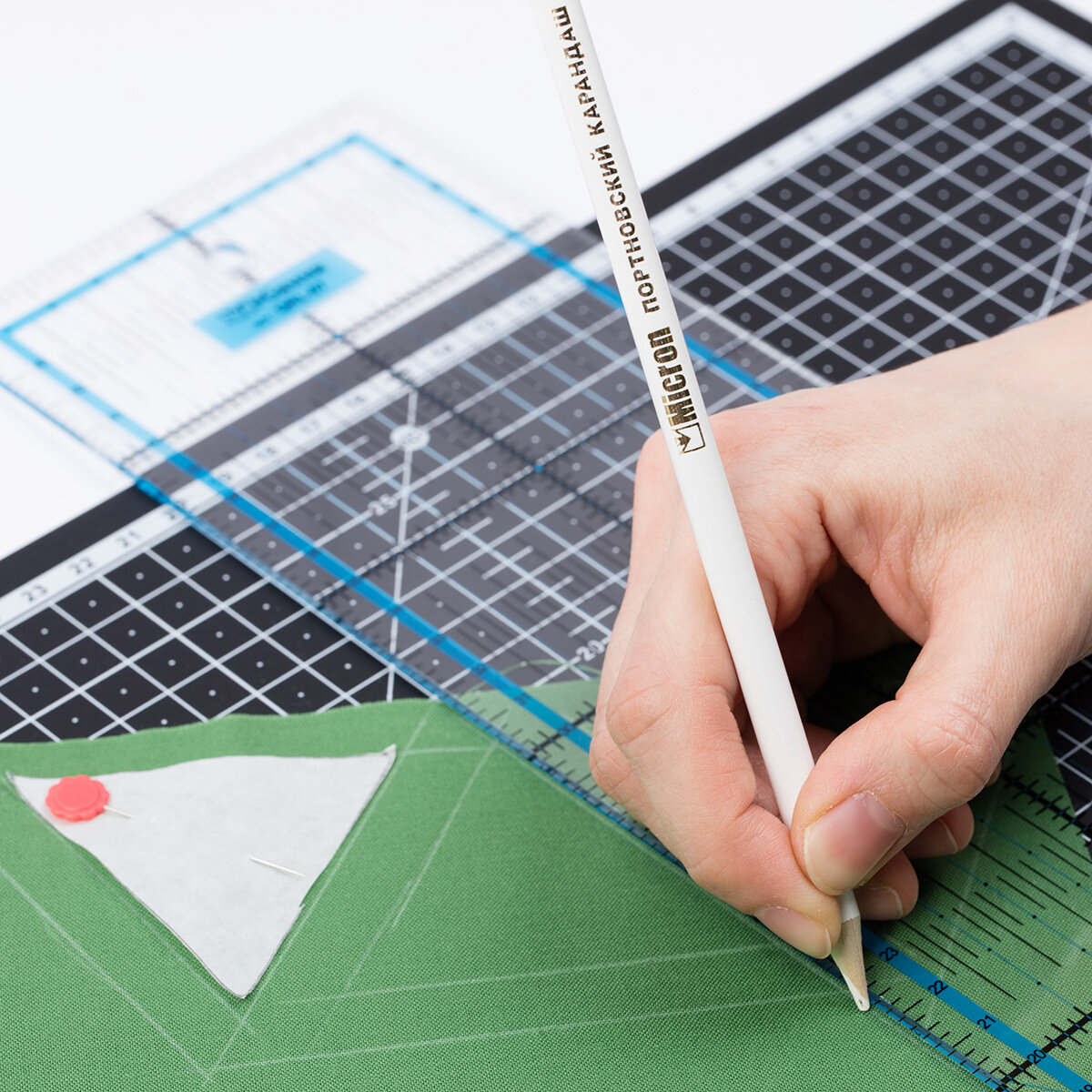 Карандаши для кроя "Micron" CEL-01 2 шт. белый; графитовый