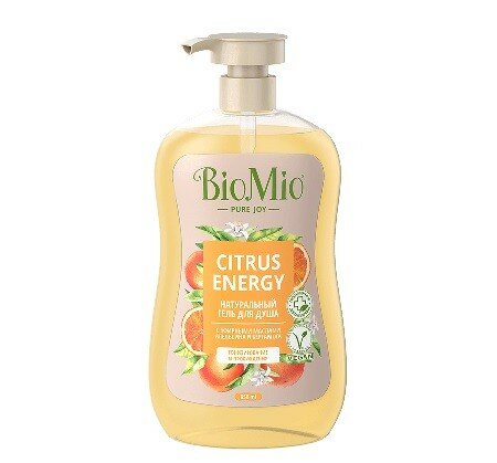 Набор из 3 штук Гель для душа BioMio Bio Shower Gel Апельсин и бергамот 650мл