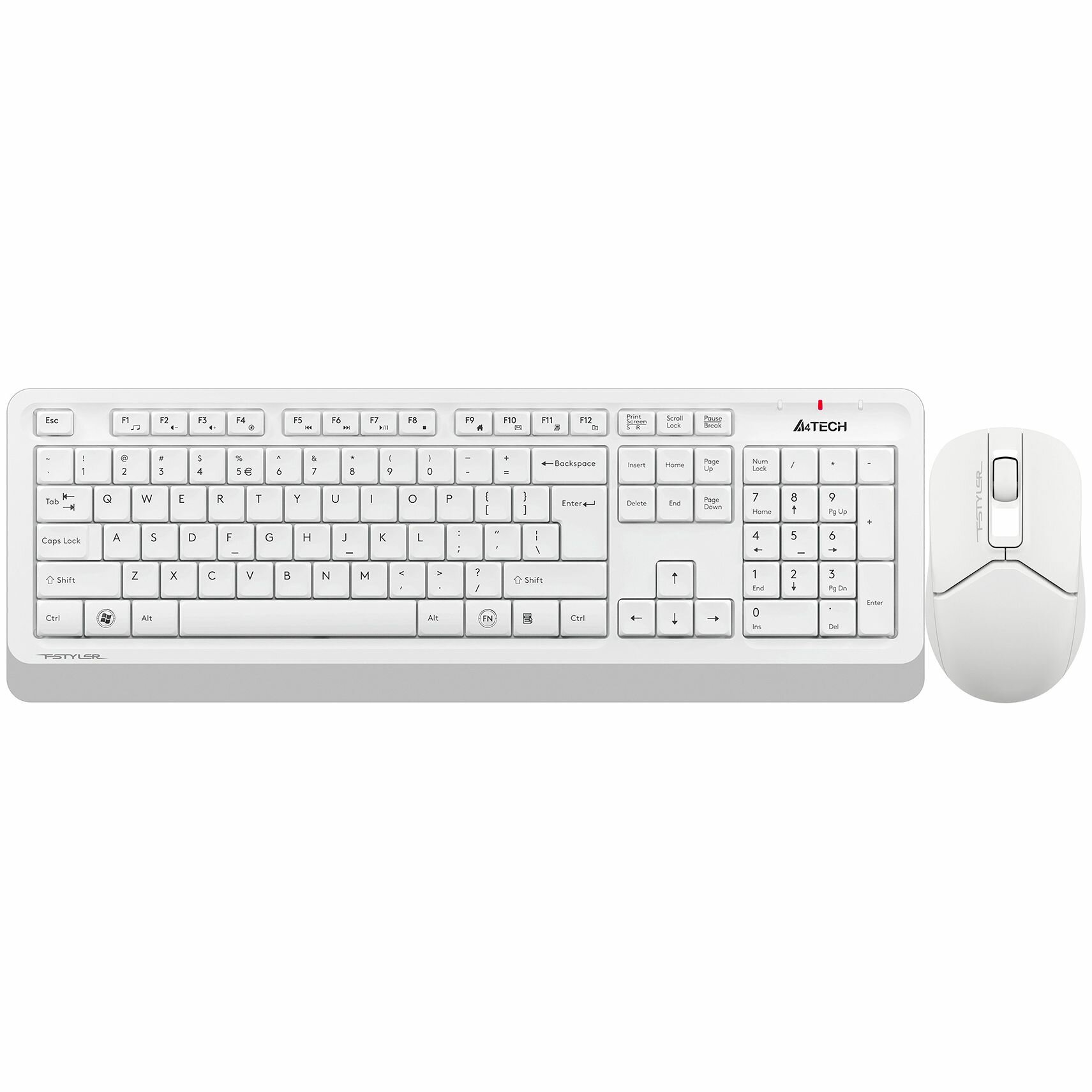 Комплект клавиатура+мышь A4Tech Fstyler FG1012 белый/белый (fg1012 white)