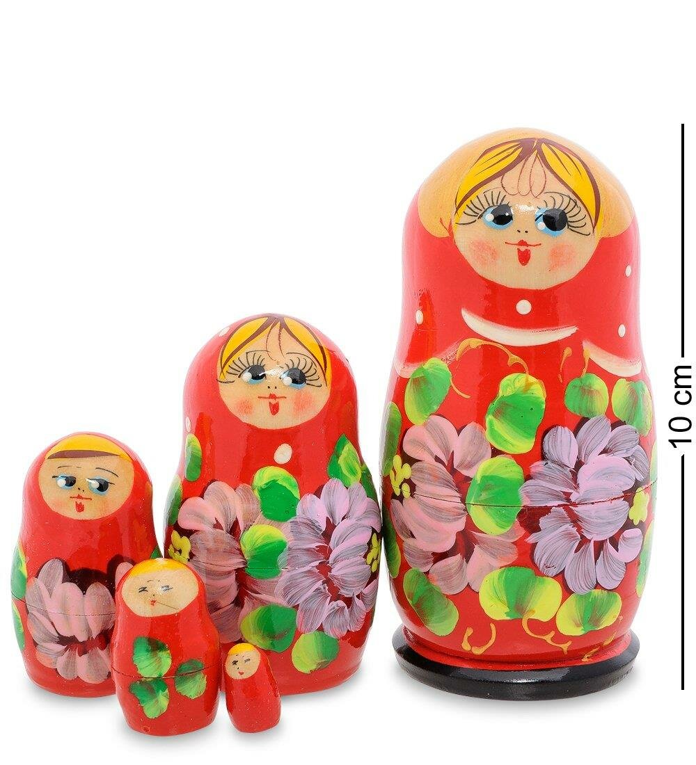 Матрешка 5м "Василиса" мал. A2099900 Народные промыслы, Дерево липа, краски, лак