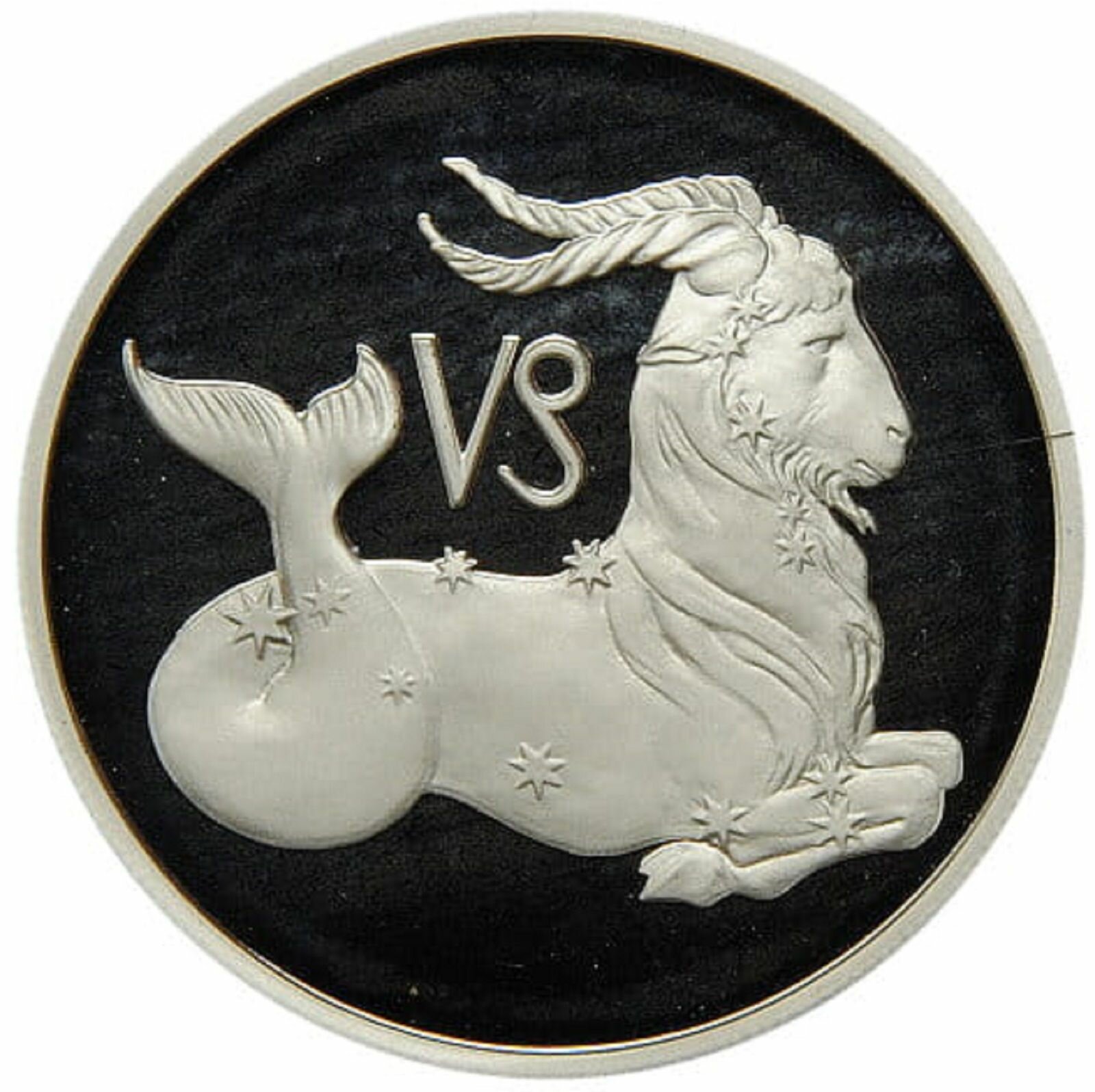 Козерог 2 рубля 2002 года серебро знаки зодиака