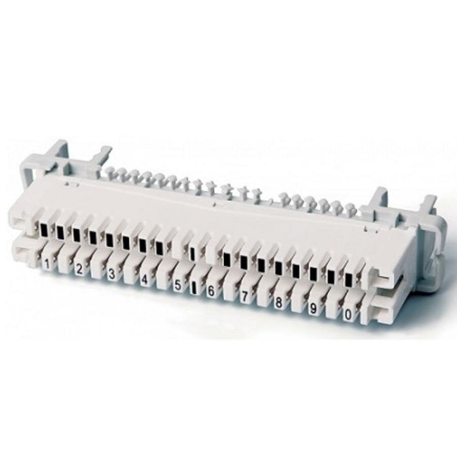 Плинт ТК размыкаемый АВS 10 пар, универсальный нумерация (1-0) LanCable