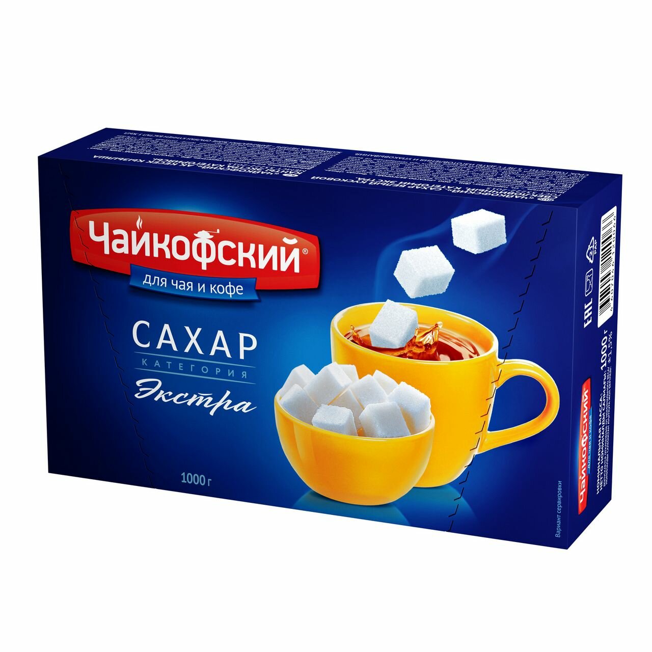 Сахар-рафинад чайкофский, 1кг x 3 упаковки