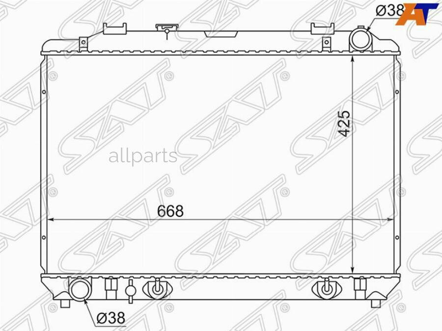 SAT TY0050-D Радиатор Toyota Town Ace 96-08
