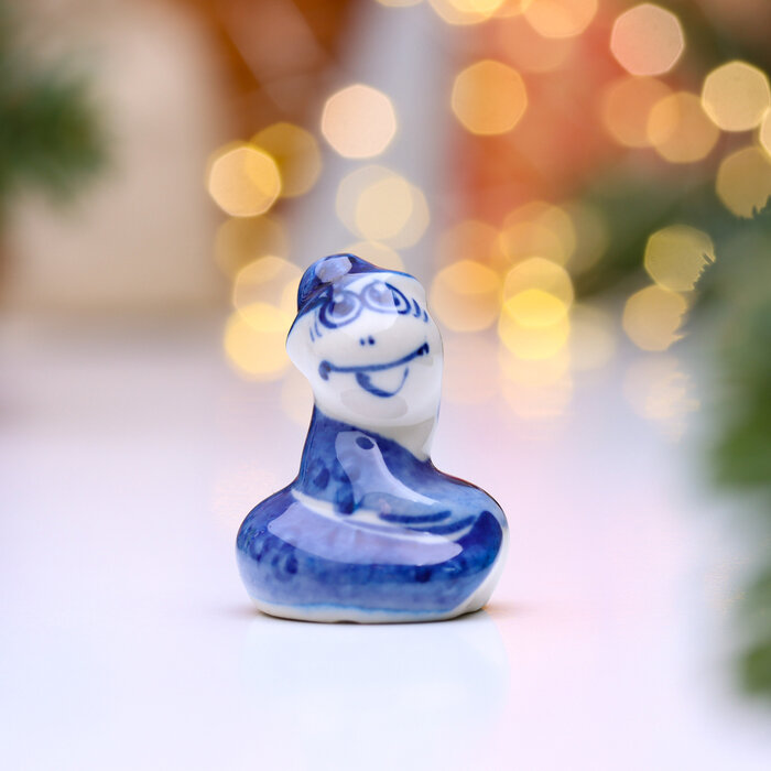 Фигурка фарфор гжель «Змея Рио»