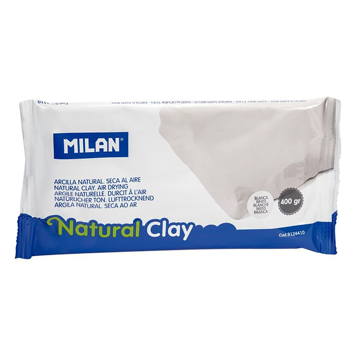 Глина для лепки застывает на воздухе "Milan" 400 г 9124410