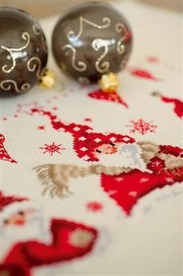 PN-0148065 Набор для вышивания, счетный крест Vervaco "Веселые деды морозы" 29*17 см