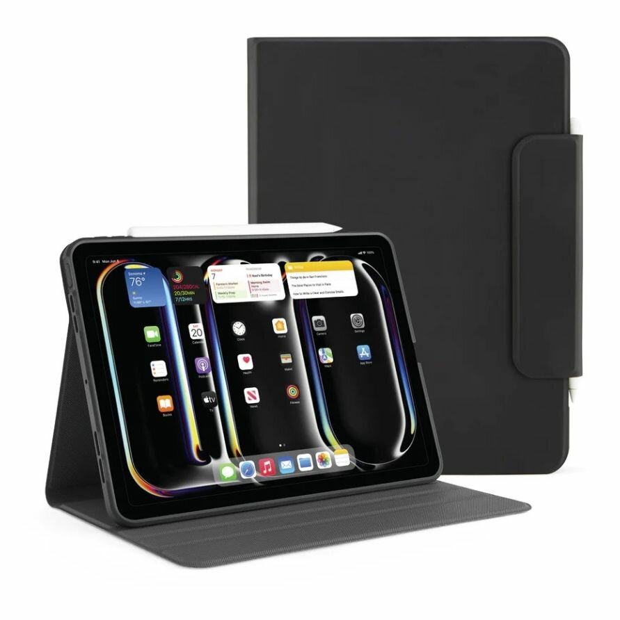 Чехол Pipetto для iPad Pro 11 (2024) Origami No5 Rotating Folio Case, черный