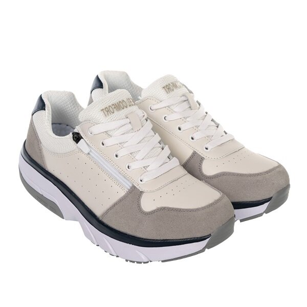 Обувь HEEL COMFORT ортопедическая малосложная мужская (п/ботинки) арт. HC-23074 белый/серый р.43